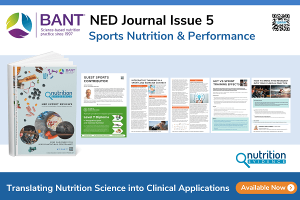 NED Journal Issue 5 On Sports Nutrition And Performance Is Now Online. – BANT